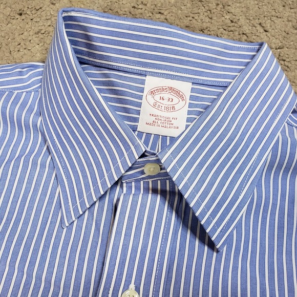 Brooks Brothers | Shirts | Brooks Brothers Dress Shirt Mens 6 33 Blue ...
